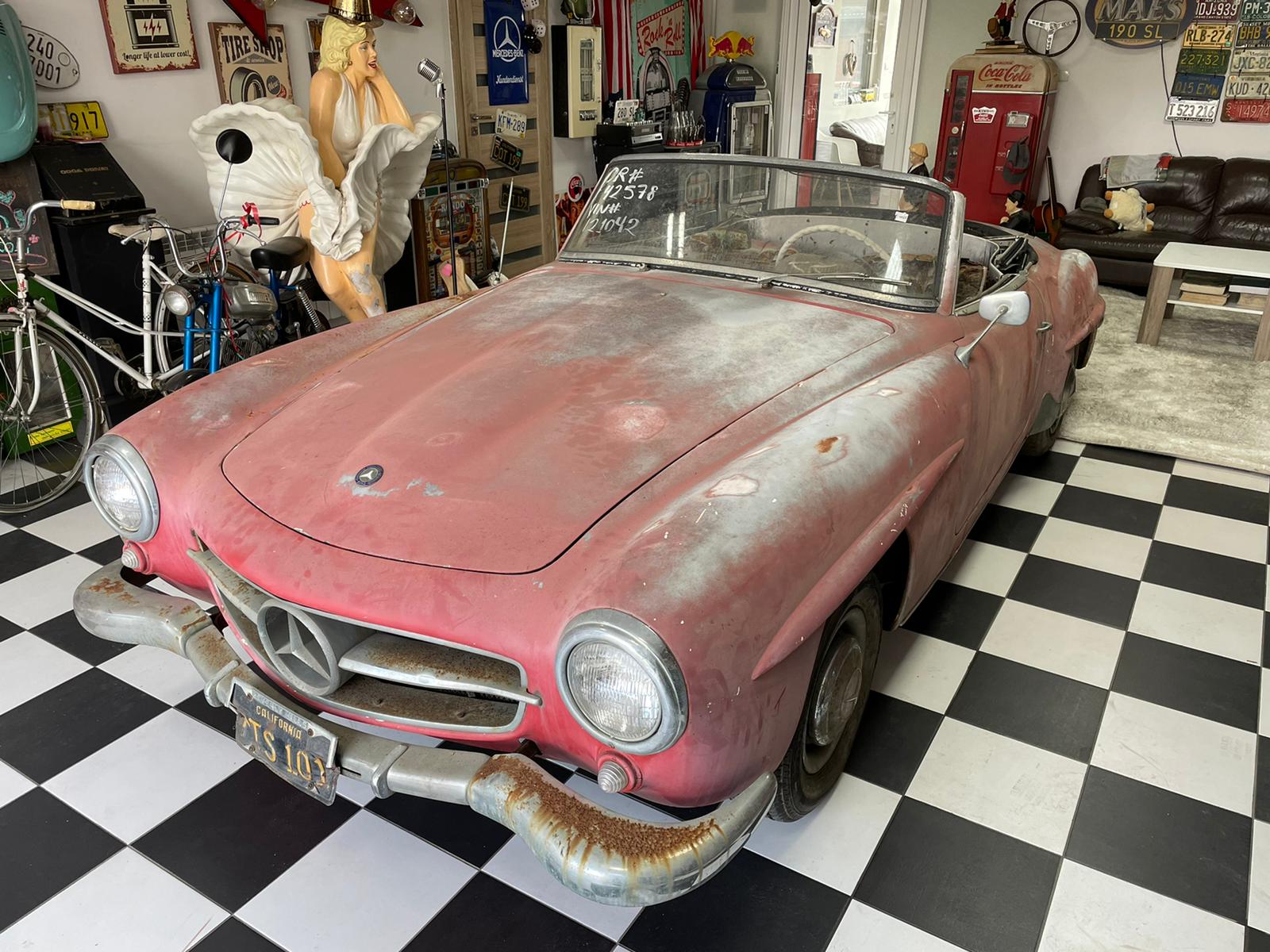 Mercedes 190sl Original California car – Retro Garage 541