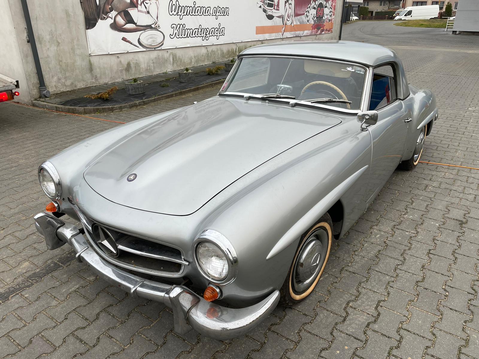 Mercedes 190sl 1955 Number 218 early, bucket seats – Retro Garage 541